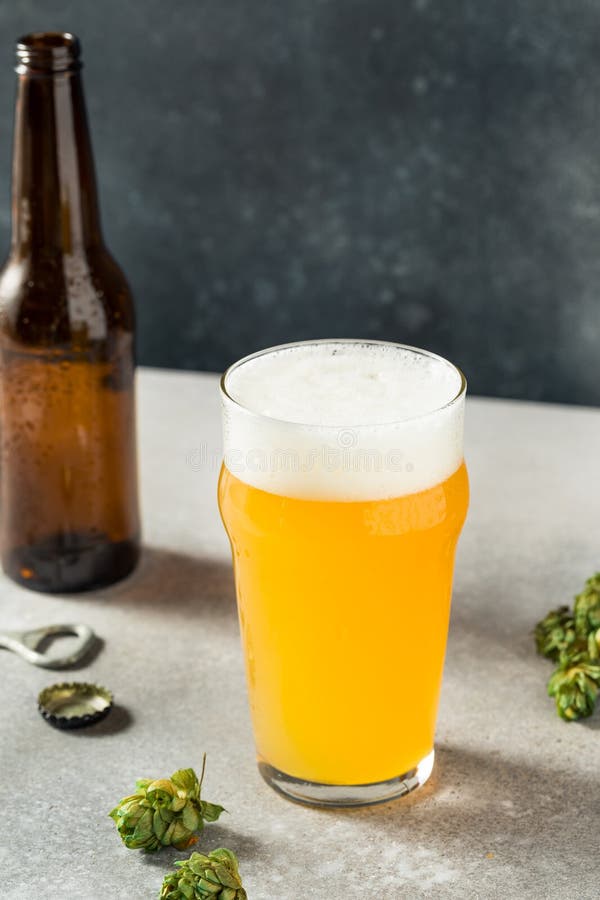 Cold Refreshing Hazy IPA Beer Stock Photo - Image of gold, hazy: 283546720