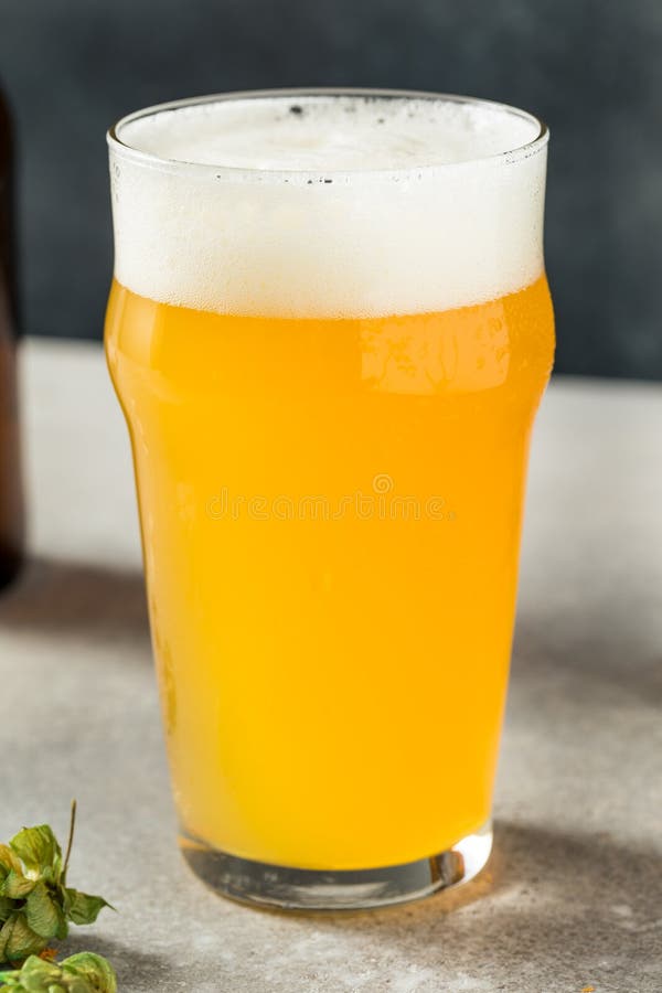 Cold Refreshing Hazy IPA Beer Stock Image - Image of craft, light ...