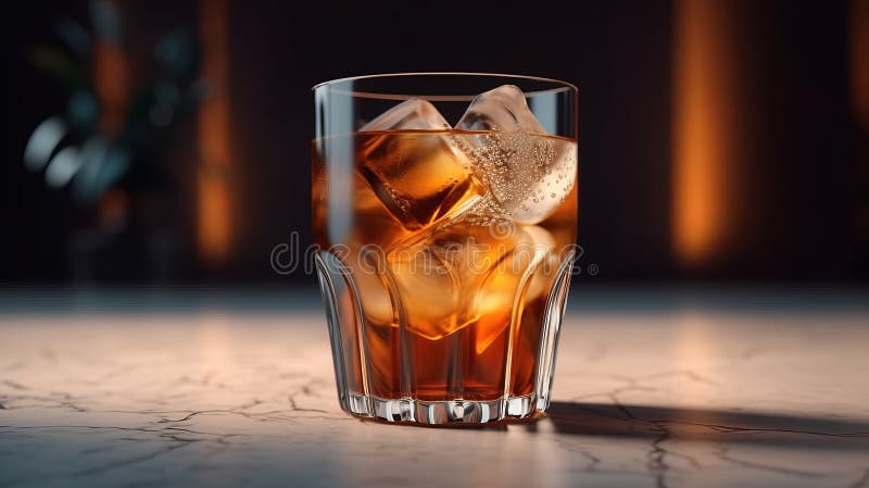 Cold Refreshing Iced Cold Brew Coffee. Generative AI Stock Illustration ...