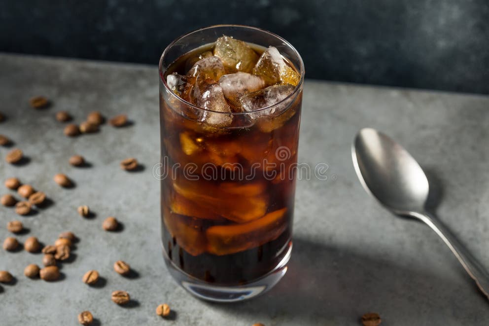 Cold Refreshing Iced Cold Brew Coffee Stock Image - Image of beverage ...