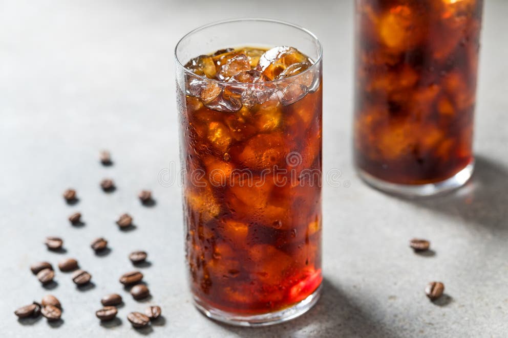 Cold Refreshing Iced Cold Brew Coffee Stock Photo - Image of ...