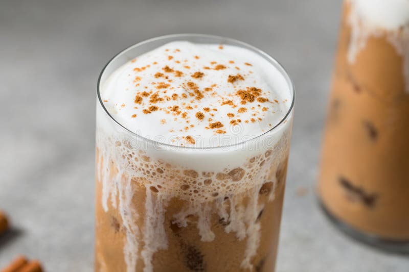 Cold Refreshing Iced Chai Tea Latte Stock Photo - Image of sweet ...
