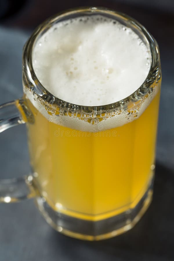Cold Refreshing Lager Beer in a Mug Stock Photo - Image of alcohol ...