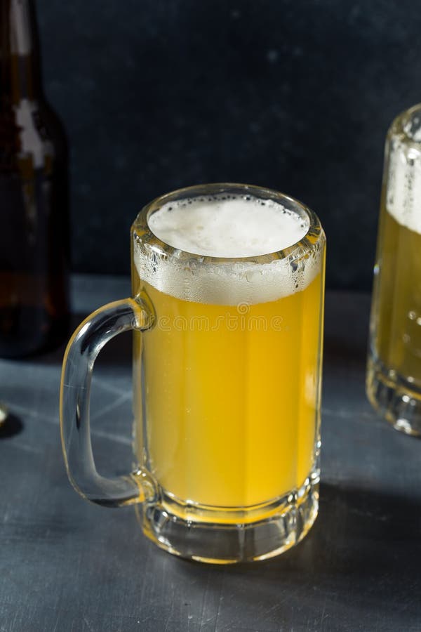 Cold Refreshing Lager Beer in a Mug Stock Photo - Image of oktoberfest ...