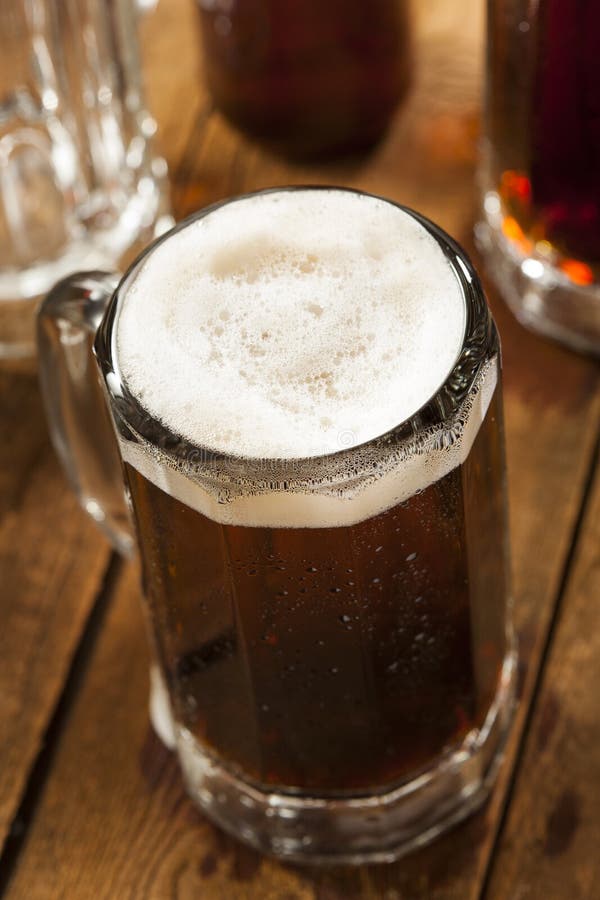 Cold Refreshing Lager Beer in a Pitcher Stock Image - Image of brewery ...