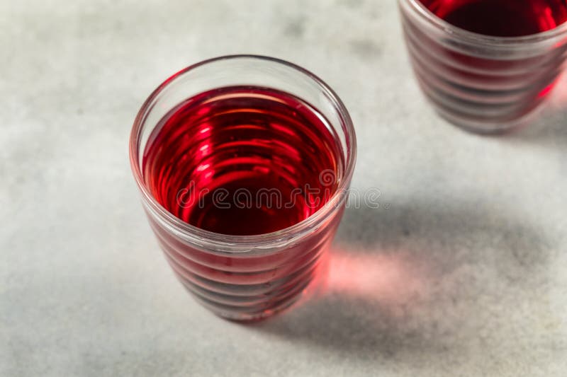 Cold Refreshing Wine and Vodka Krambambula Cocktail Stock Image - Image ...