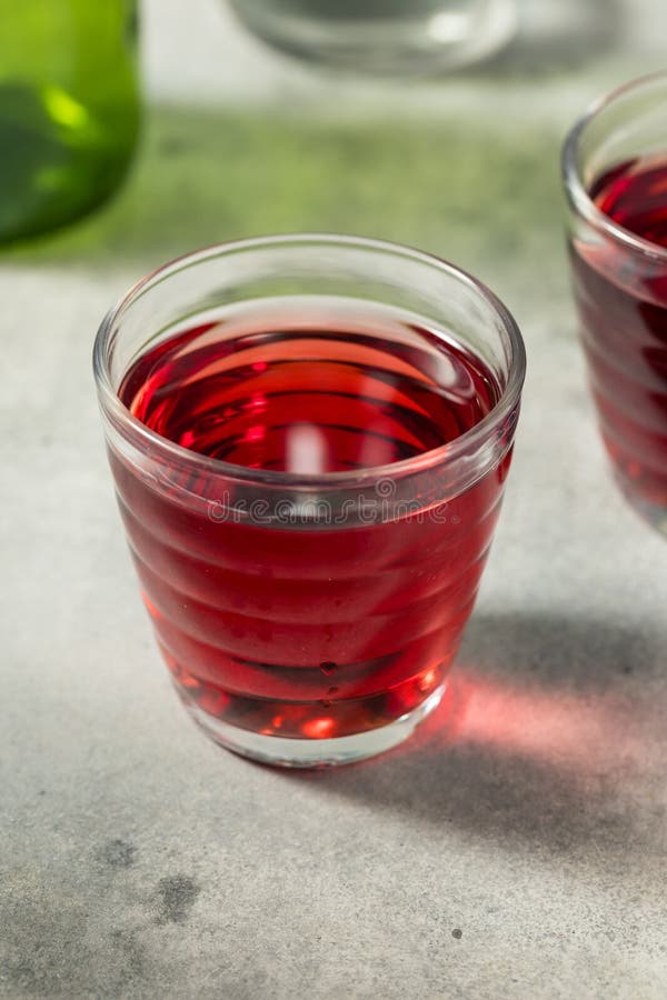 Cold Refreshing Wine and Vodka Krambambula Cocktail Stock Image - Image ...