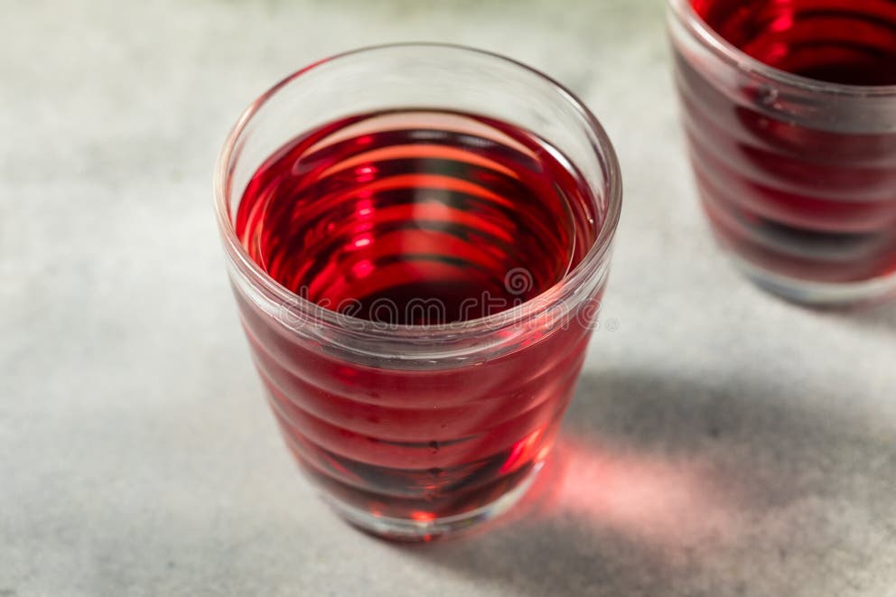Cold Refreshing Wine and Vodka Krambambula Cocktail Stock Image - Image ...