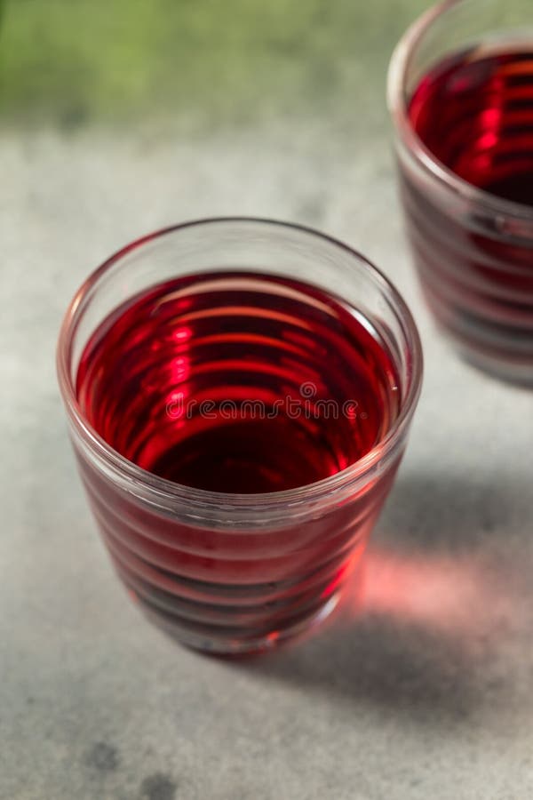 Cold Refreshing Wine and Vodka Krambambula Cocktail Stock Image - Image ...