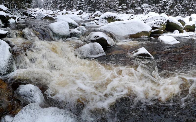 River in winter stock image. Image of majestic, clear - 12406931