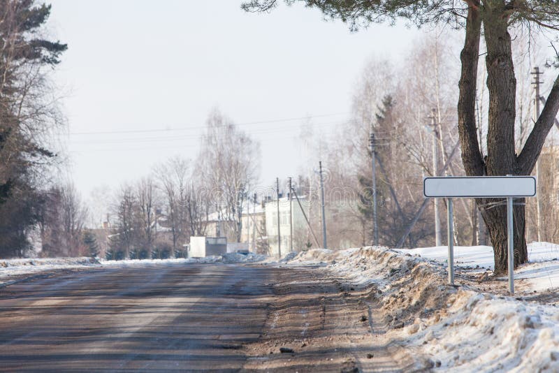 This is Cold Road To Nowhere Stock Photo - Image of horizon, winter ...