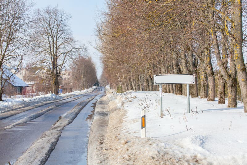 This is Cold Road To Nowhere Stock Photo - Image of countryside, winter ...