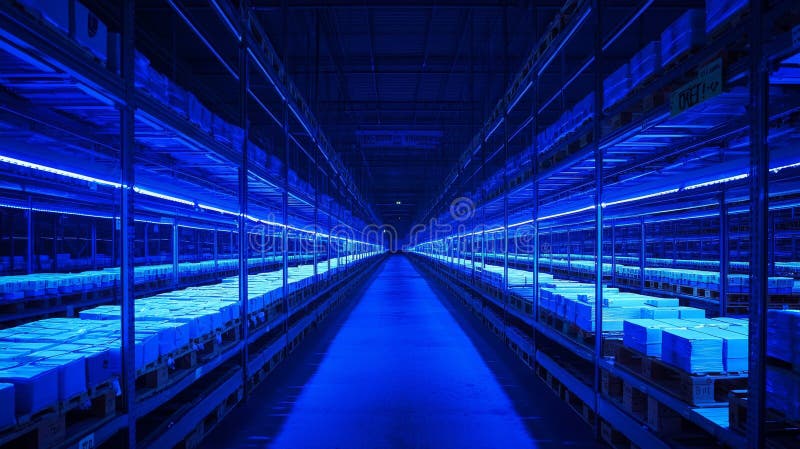 Cold Room and Warehouse with Shelving and Pallets for Temperature ...