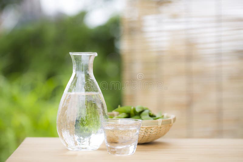 Japanese Sake, Cold Sake, Cold Summer Sake Stock Image - Image of ...