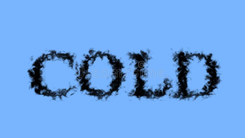 Cold Smoke Text Effect Sky Isolated Background Stock Footage - Video of ...