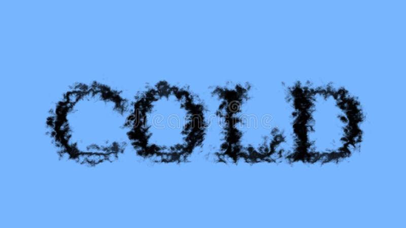 Cold Smoke Text Effect Sky Isolated Background Stock Illustration ...