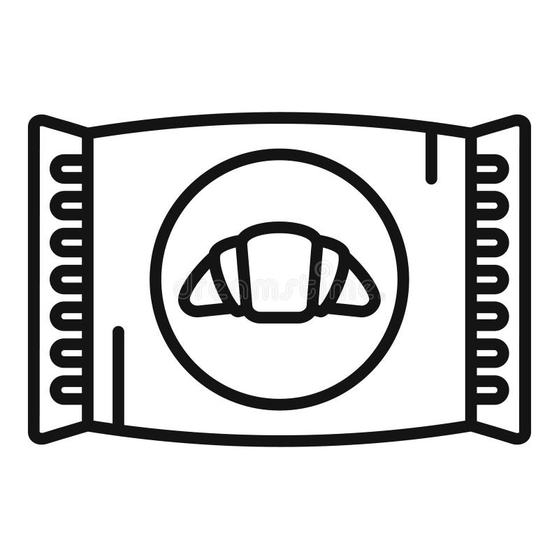Cold Snack Pack Icon Outline Vector. Chips Package Stock Illustration ...