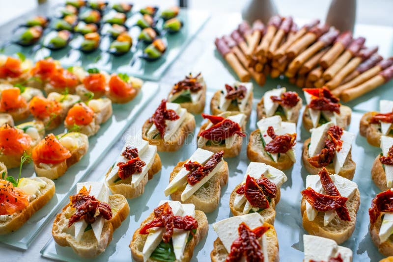 Cold snacks for guests stock photo. Image of delicious - 129691658