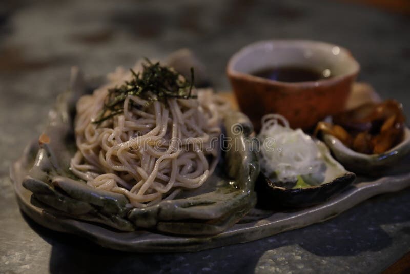 Cold Soba Noodle Japanese Food Stock Photo - Image of traditional ...