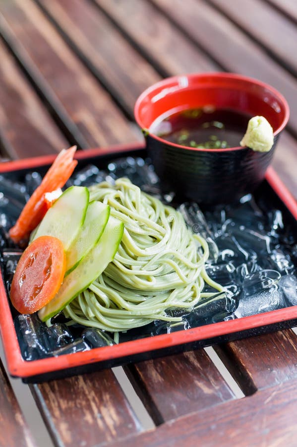 Cold Soba Noodle Japanese Traditional Food Stock Photo - Image of ...