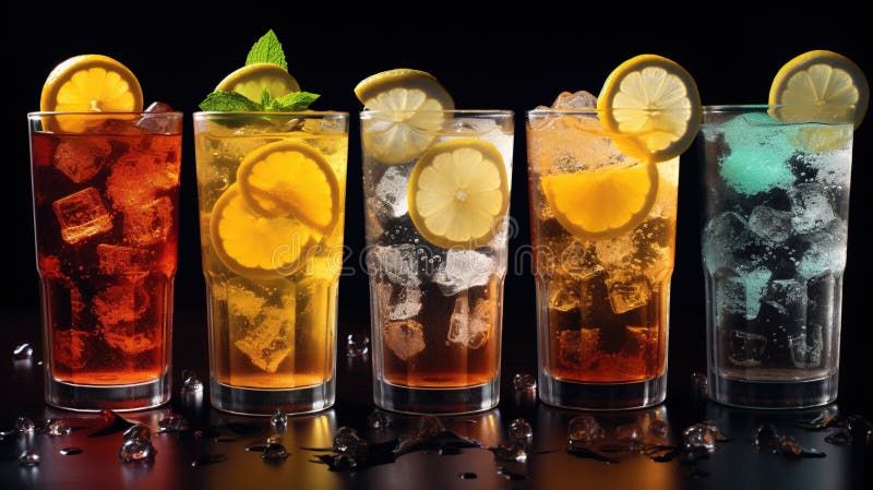 A Cold Soft Drinks for Beverage Stock Illustration - Illustration of ...