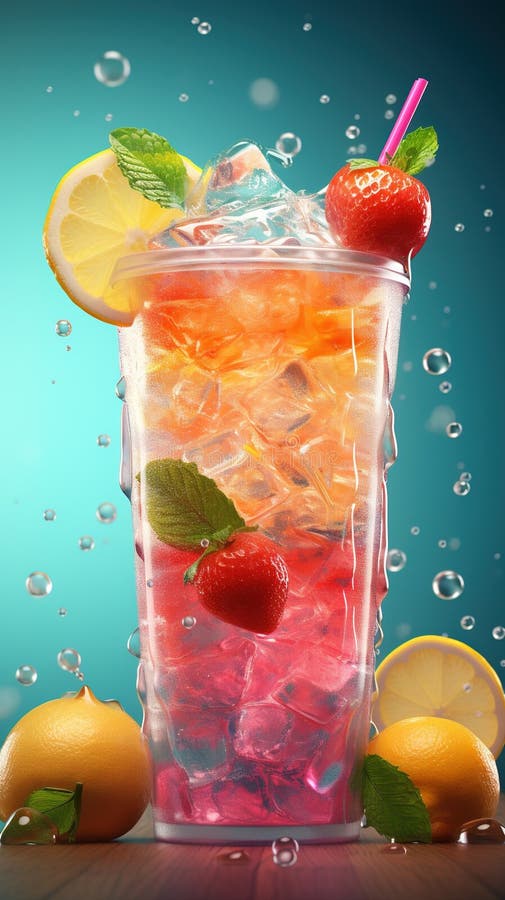 A Cold Soft Drinks for Beverage Stock Illustration - Illustration of ...