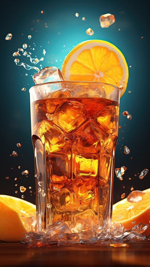 A Cold Soft Drinks for Beverage Stock Illustration - Illustration of ...
