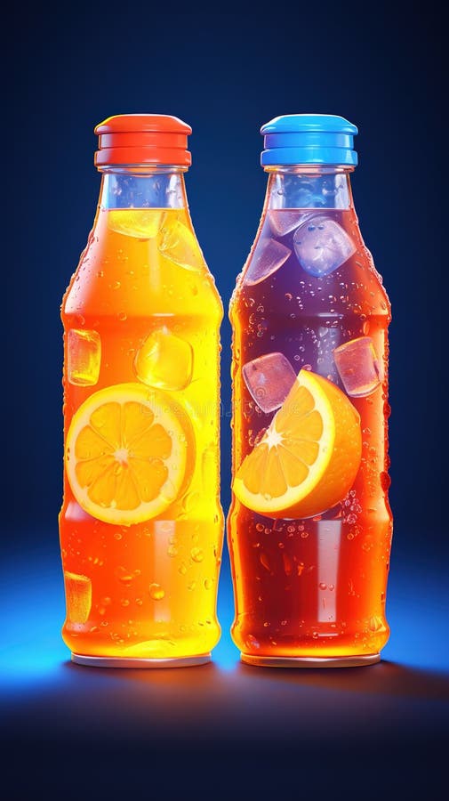 A Cold Soft Drinks for Beverage Stock Illustration - Illustration of ...