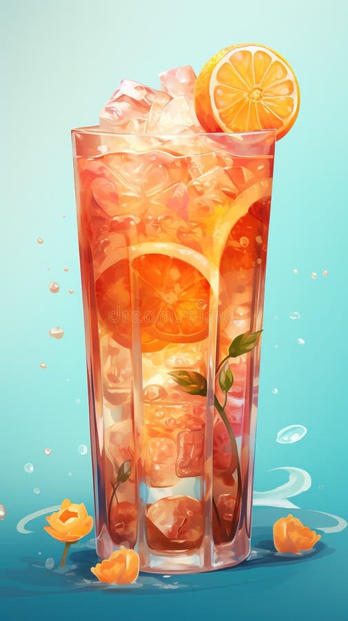 A Cold Soft Drinks for Beverage Stock Illustration - Illustration of ...