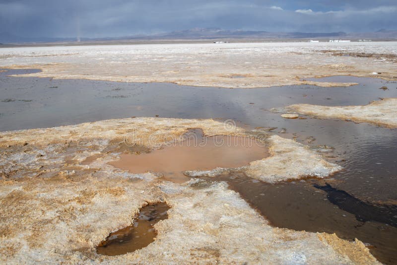 Cold springs in Bolivia stock image. Image of lake, land - 266955149