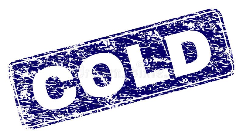 Grunge COLD Framed Rounded Rectangle Stamp Stock Vector - Illustration ...