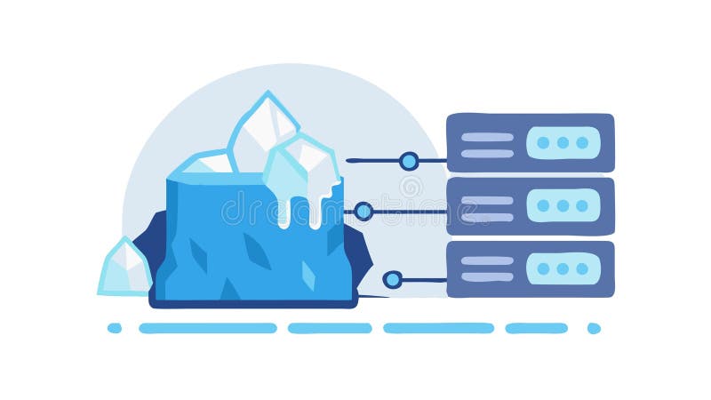 Cold Storage Data Center Icon, Secure Remote Server, Vector Design ...