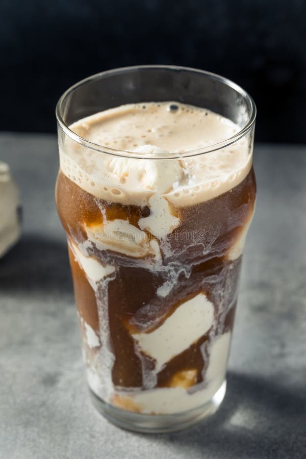 Cold Stout Beer Ice Cream Float Stock Photo - Image of classic, food ...