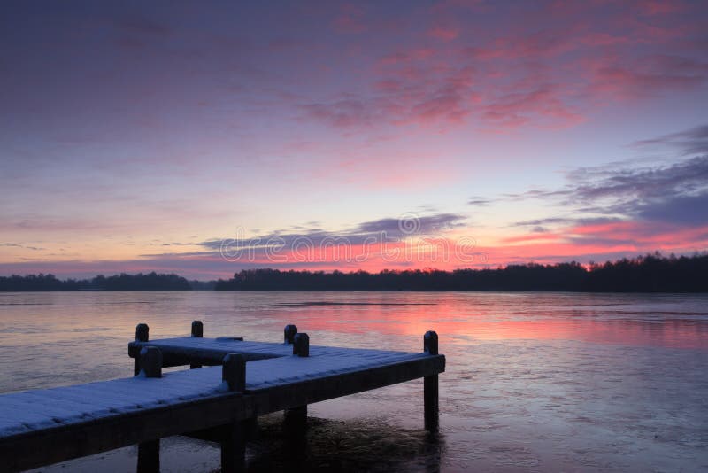 Cold sunrise stock image. Image of good, dawn, freeze - 36518913