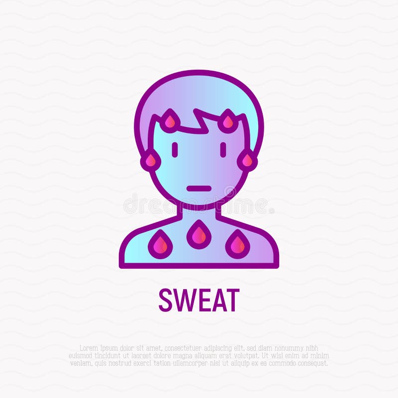 Cold sweat emoji stock vector. Illustration of sweat - 187043751