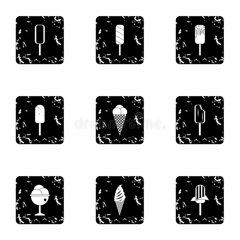 Sweets Icons Set, Vector Illustration Stock Vector - Illustration of ...