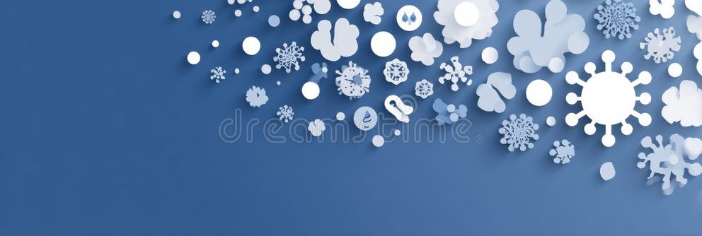 Cold Symptoms Infographic with Icons and Blank Space for Additional ...