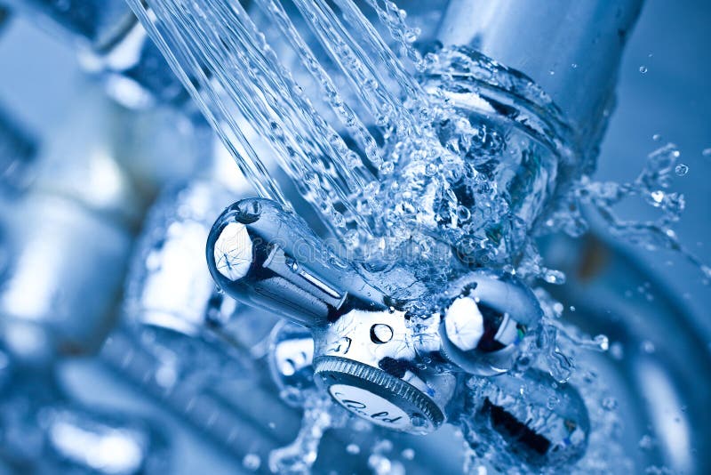 Cold tap stock image. Image of indoors, splashes, drop - 13175603