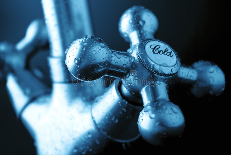 Cold tap stock image. Image of chrome, watery, clean - 82133263