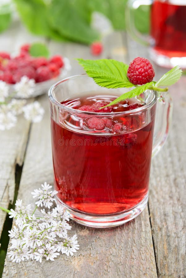 Cold tea with raspberry stock photo. Image of drink, antioxidant - 40899038