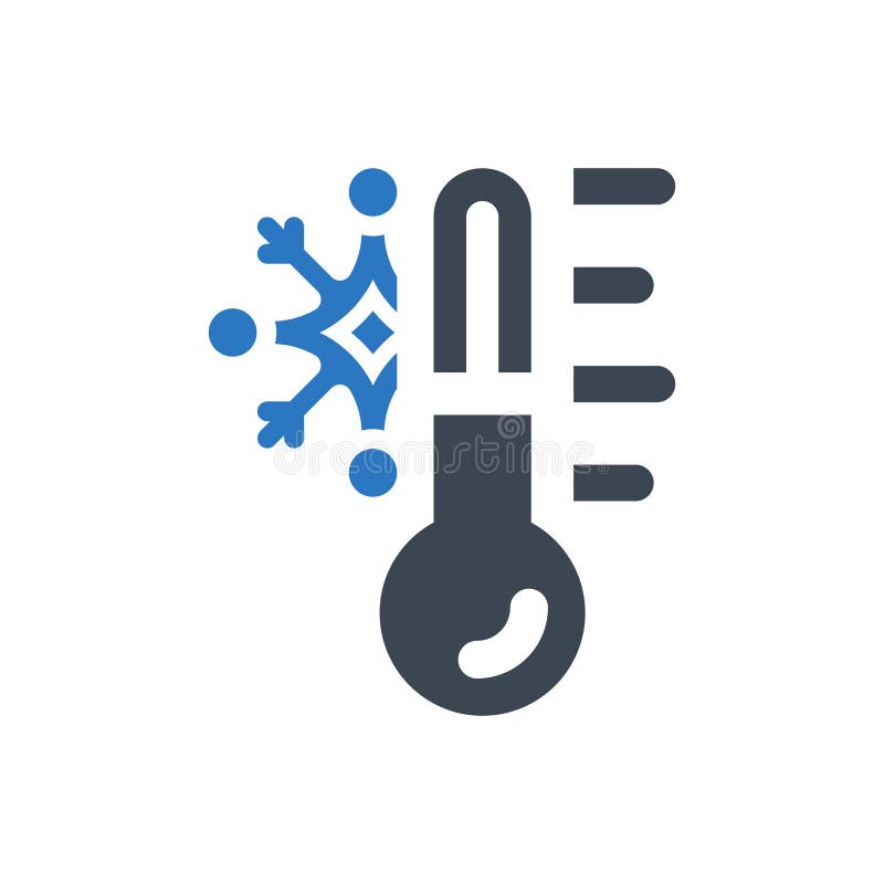 Cold temperature icon stock vector. Illustration of sign - 230704950