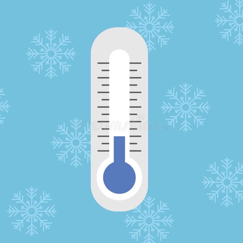 Cold Temperature Thermometer Icon Stock Vector - Illustration of icon ...