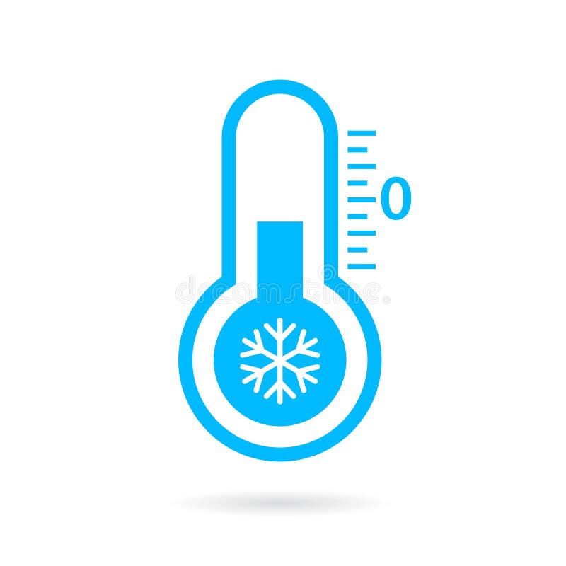 Cold Temperature Vector Icon Stock Vector - Illustration of cool, flat ...