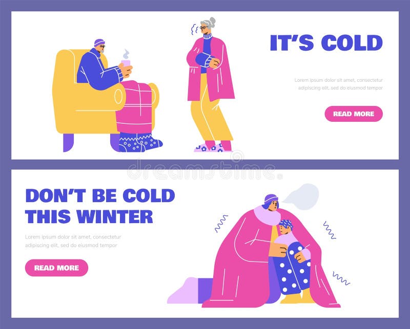 Winter Cold Elderly Stock Illustrations – 350 Winter Cold Elderly Stock ...