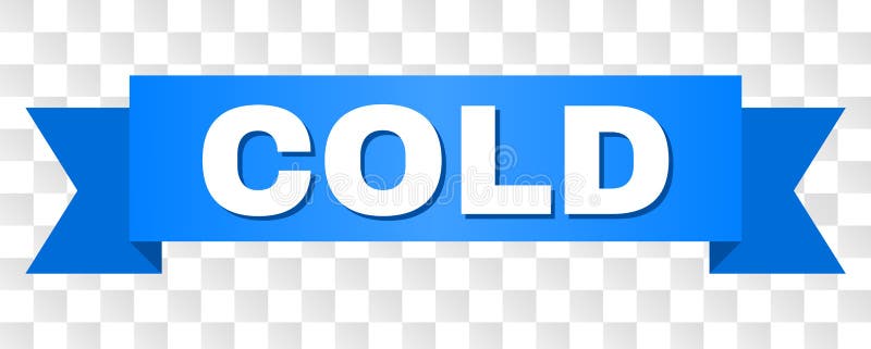 Blue Ribbon with COLD Title Stock Vector - Illustration of stripe ...