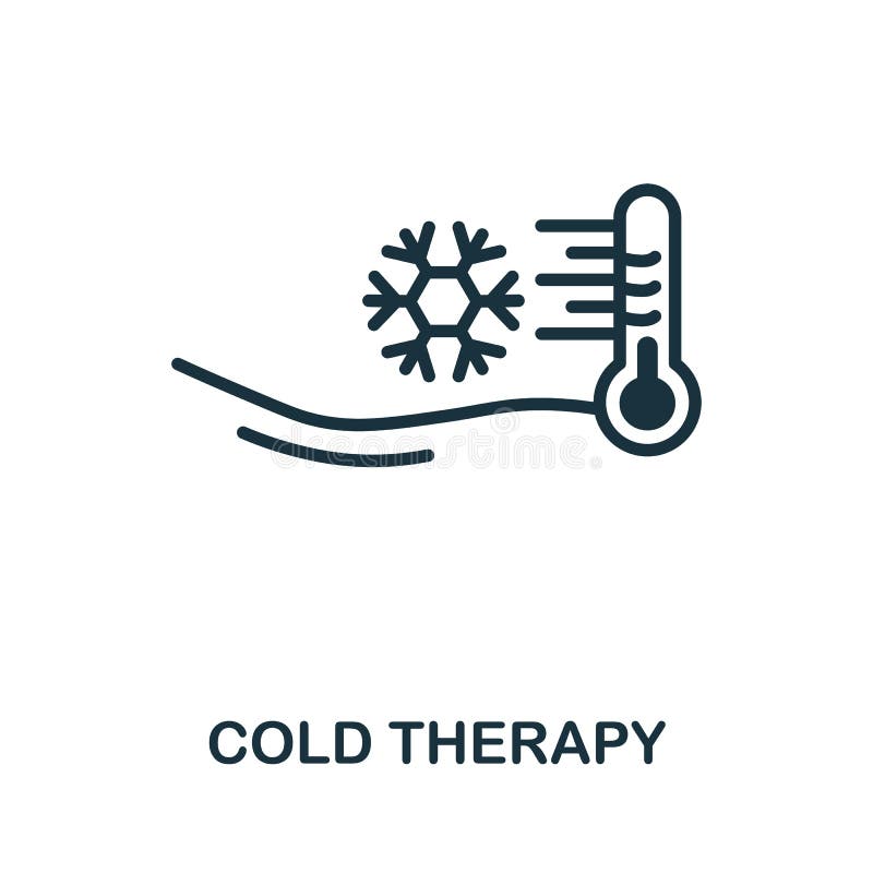 Cold Therapy Icon. Monochrome Simple Element from Therapy Collection ...