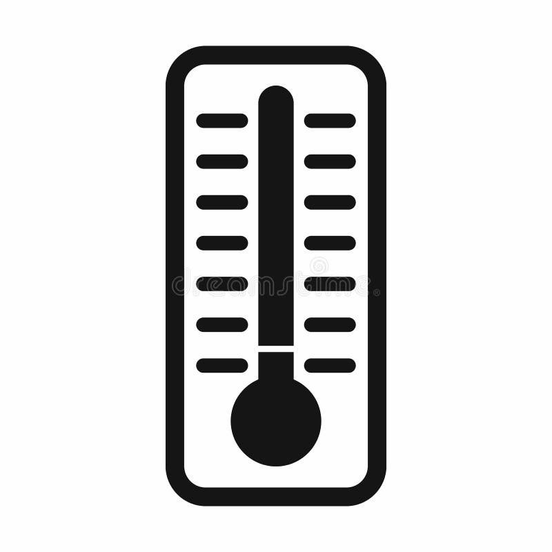 Cold Thermometer Icon, Simple Style Stock Vector - Illustration of ...
