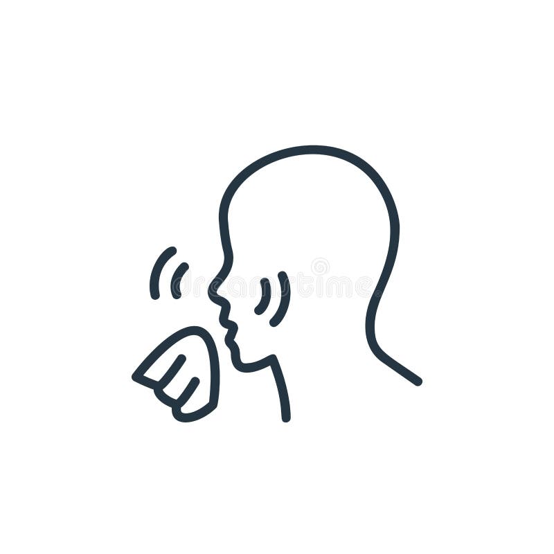 Cold Vector Icon Isolated on White Background. Outline, Thin Line Cold ...