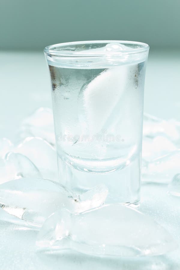 Cold vodka glass stock photo. Image of cool, refreshment - 43416620
