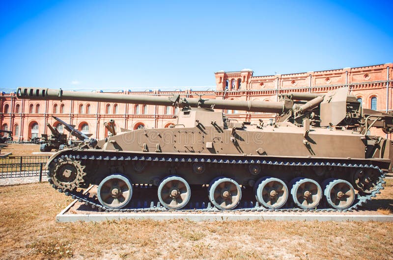 Cold War military tank. stock image. Image of military - 126307483